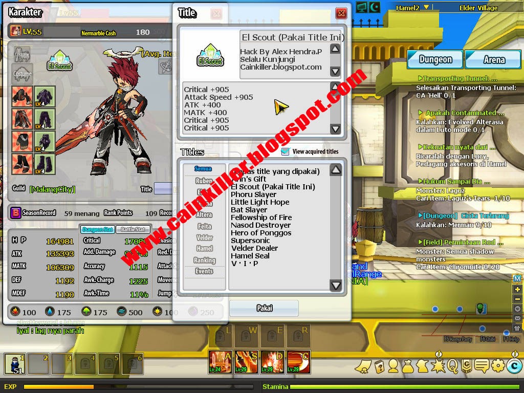 Cheat Elsword Indonesia 28 February 2014