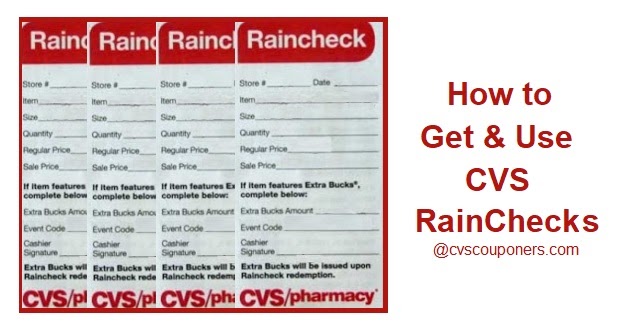 How to Get and Use CVS Rain Checks!