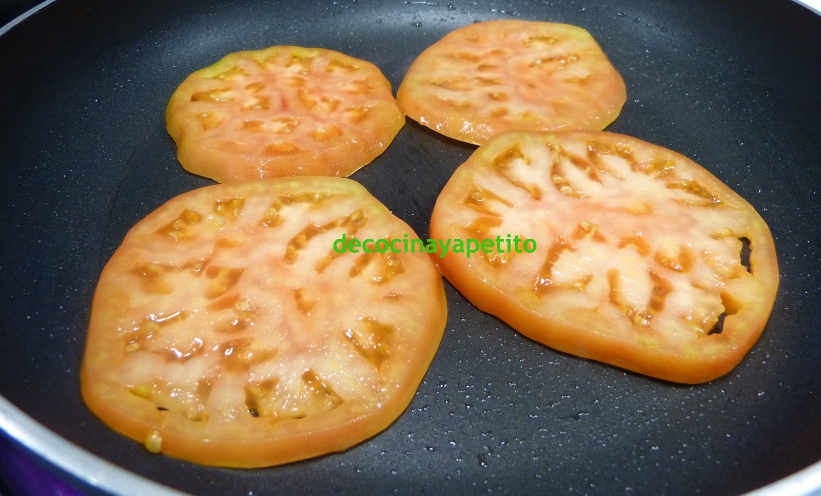 Cocinando con Vicky, recetas de cocina: TOMATE ROSA a la plancha ...