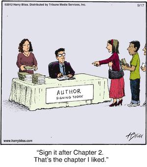 Mystery Fanfare: Cartoon of the Day: Author Signing
