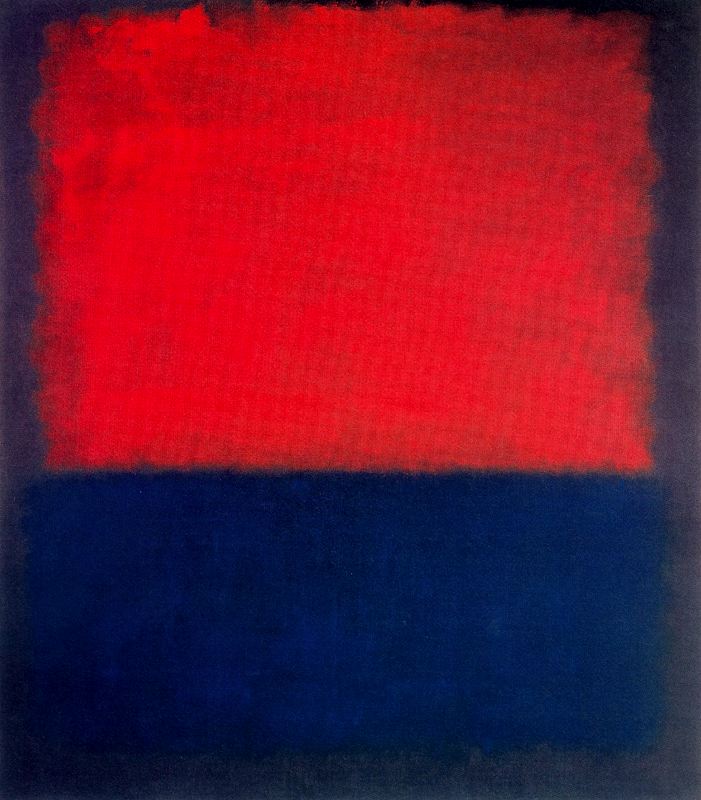 Mark Rothko Red Blue Black