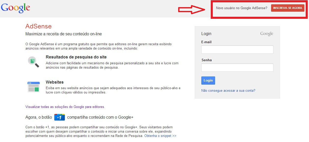 Fazer conta no google adsense - Ver e Fazer
