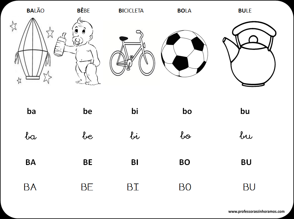 ATIVIDADES SILABÁRIO PARA ESCREVER E COLORIR Atividades com silabas ...