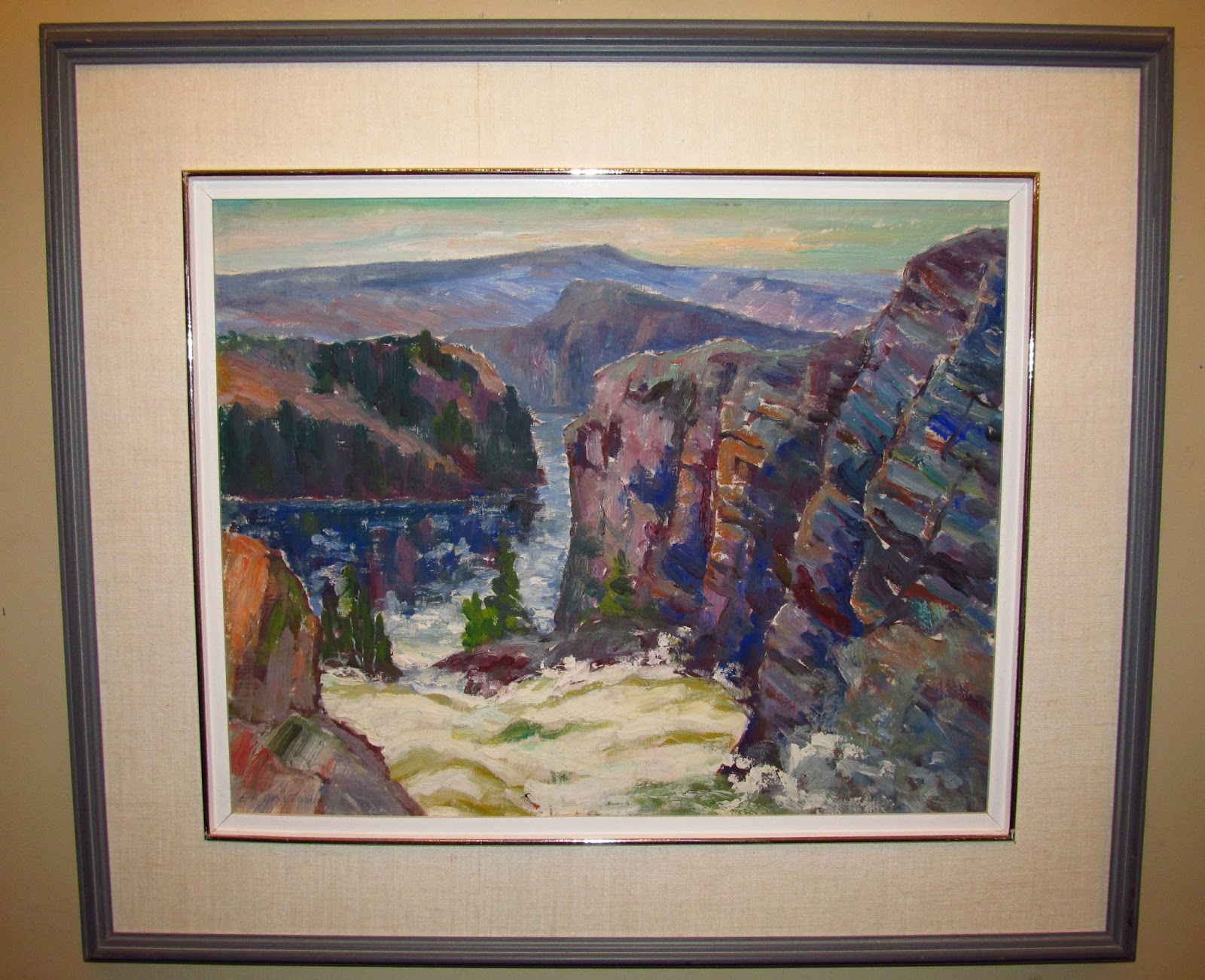 Era Antiques: Original Oil on Canvasboard Landscape Painting by Ernest ...