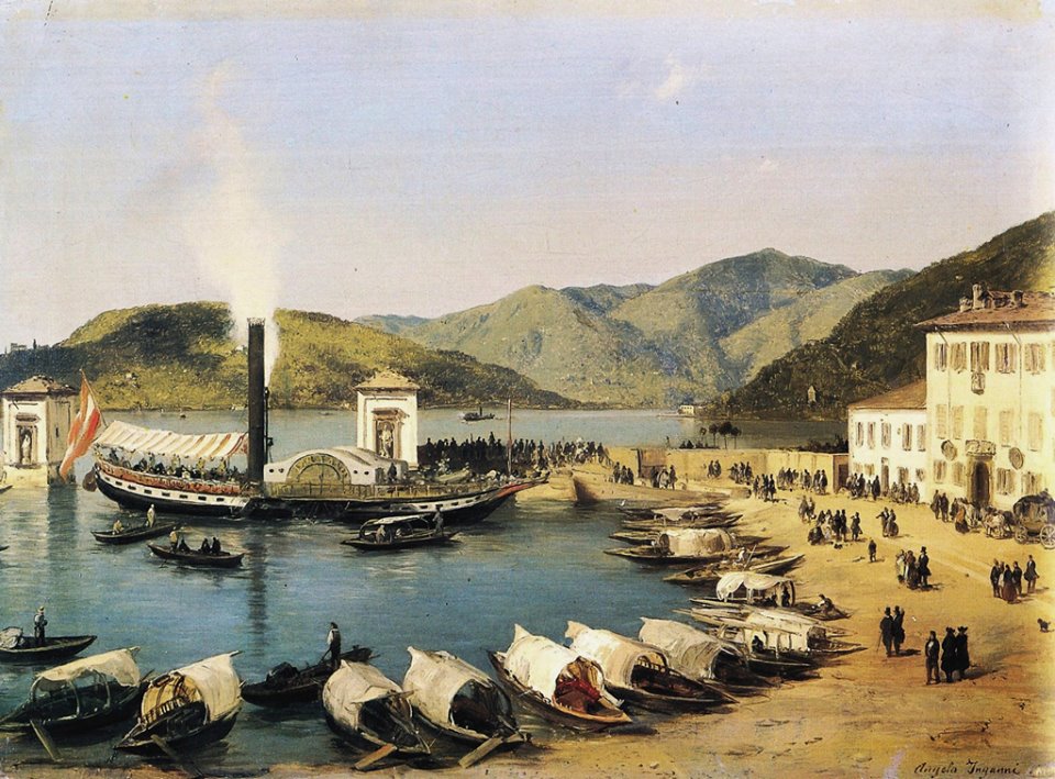 Le Muse : ANGELO INGANNI (Brescia, 1807 - Gussago, 1880): Veduta del ...