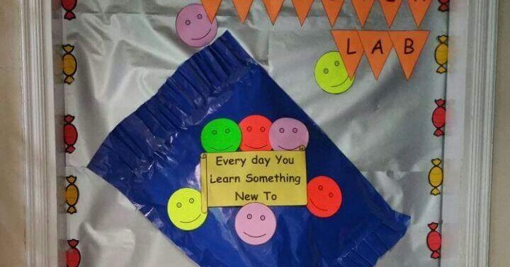 educational blog: computer lab softboard idea