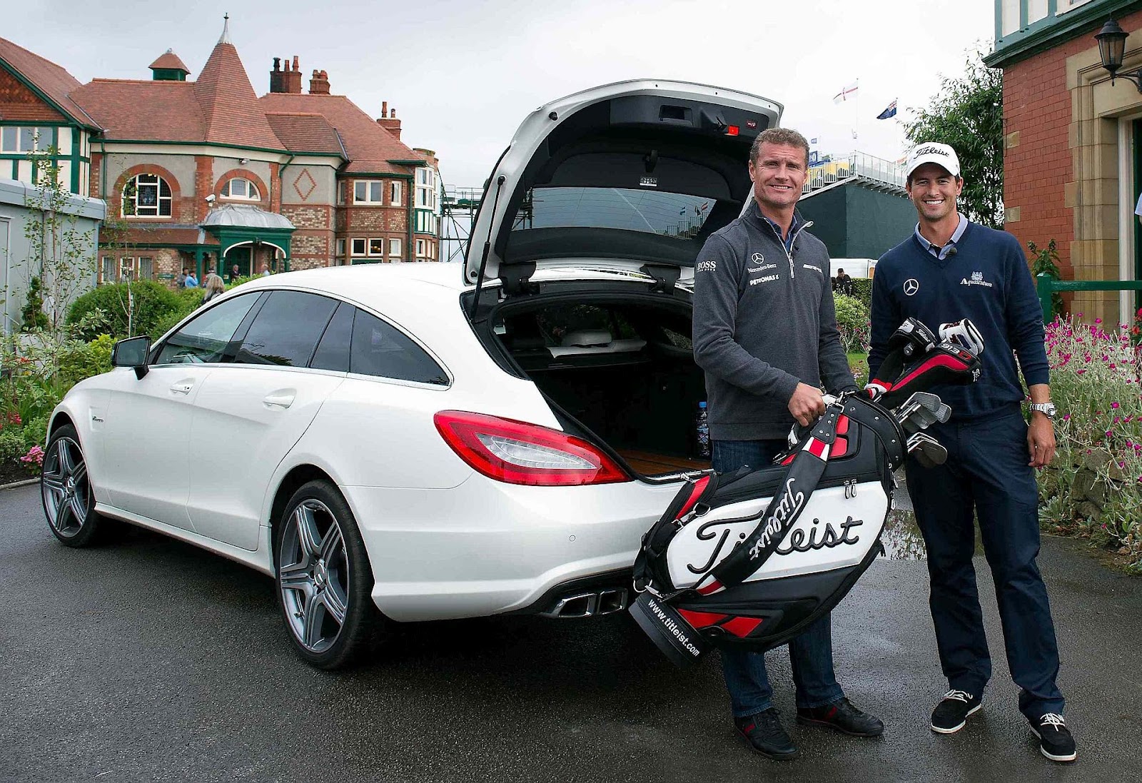 DAVID COULTHARD TAKES ADAM SCOTT ON MERCEDES-BENZ CLS SHOOTING BRAKE ...