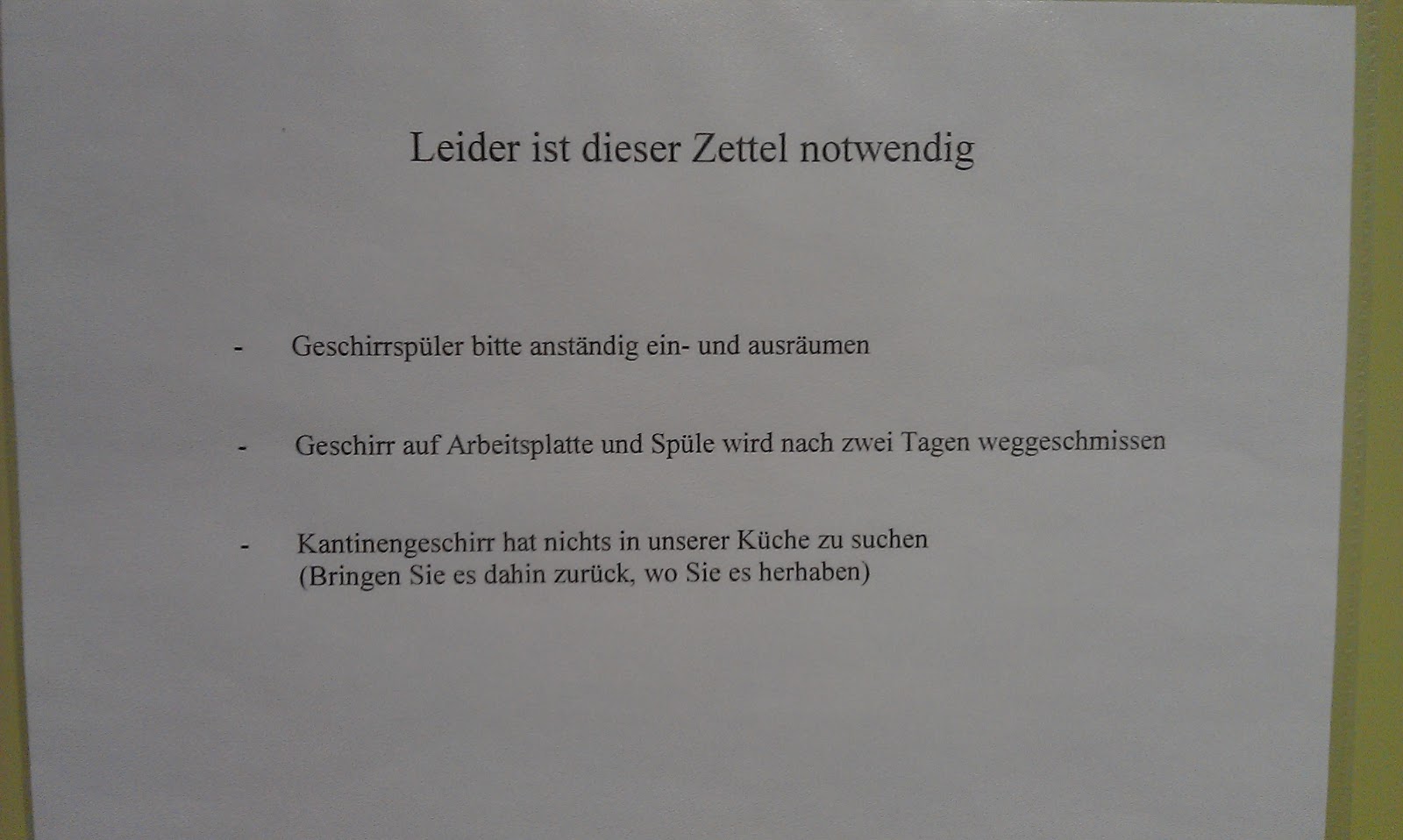 Die Zettelwirtschaft: Old News