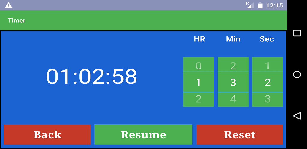 Digital Clock with Seconds, Stopwatch and Battery Percentage: Digital ...