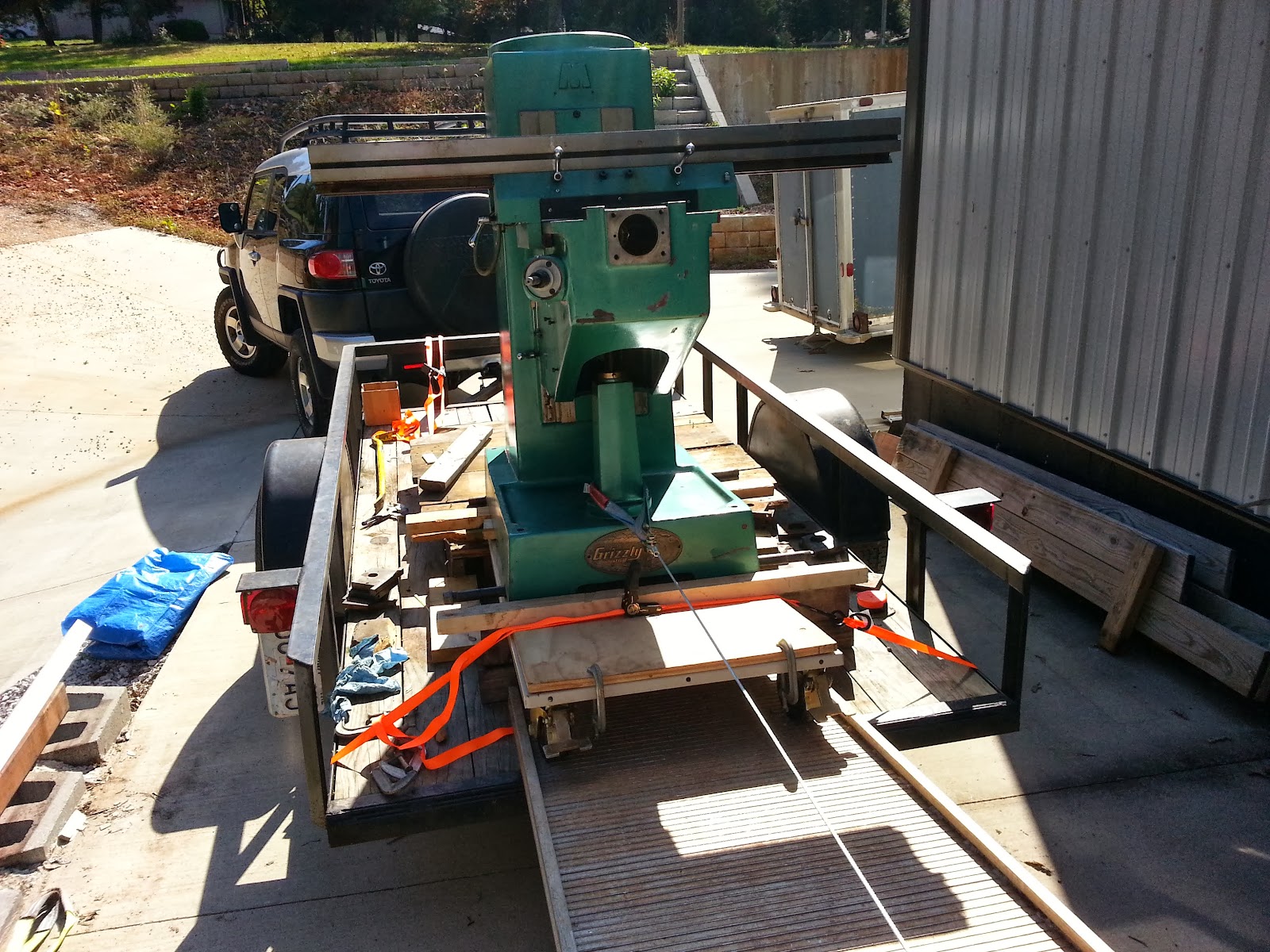 10"x50" Vertical Milling Machine Restoration Part: 1 Unloading :Shop ...