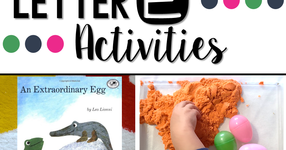 Letter E Activities | Sara J Creations