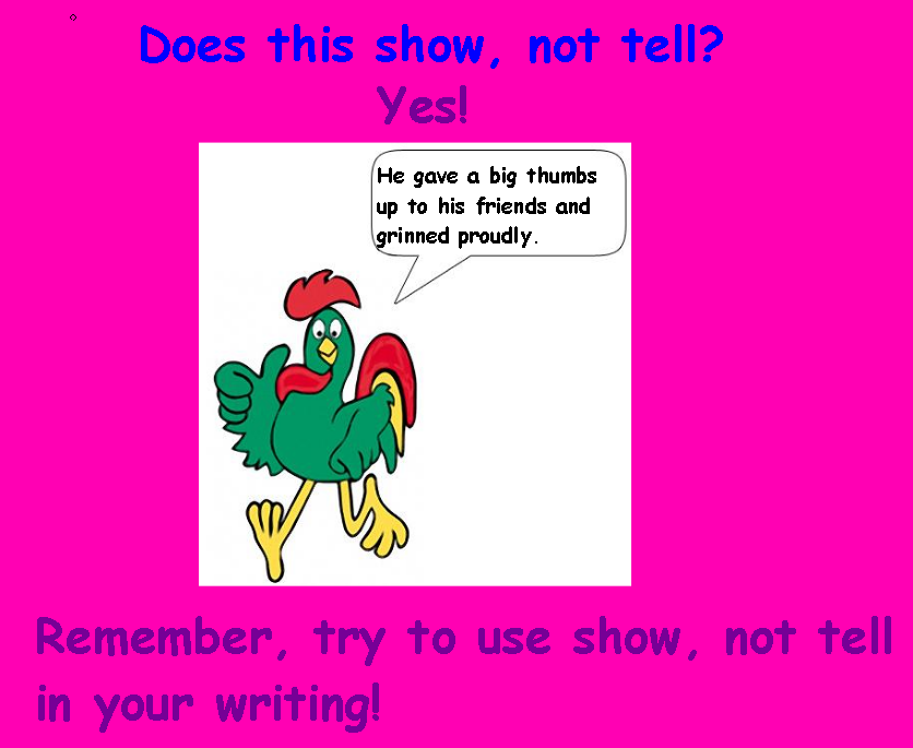 Jennifer's Teaching Tools: Show, Not Tell