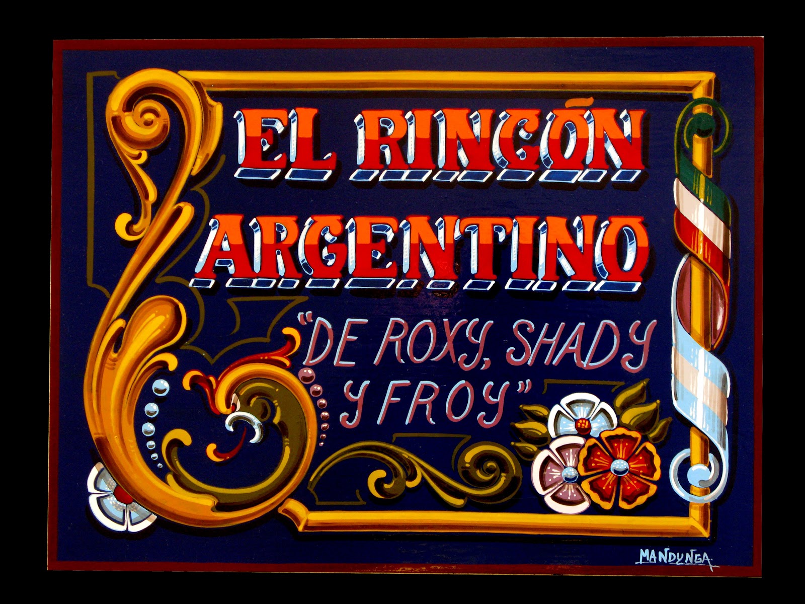 Taller - Fileteado Porteño - Mandynga: Carteles Fileteados