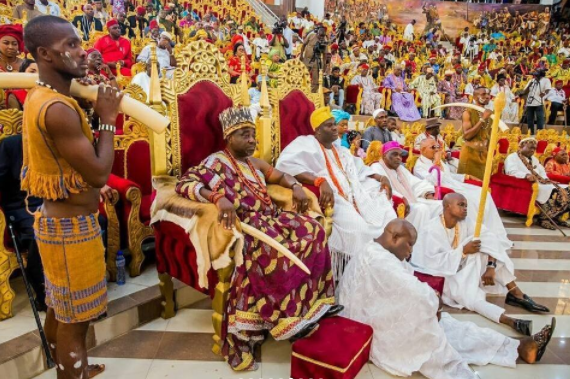 Nigeria's Most Travelled King, Ooni Of Ife Attends Yam Festival In ...