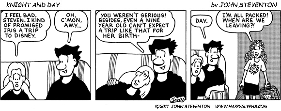 HappyGlyphs Comics: Knight Family Comic Strip Vacation: Florida Road ...