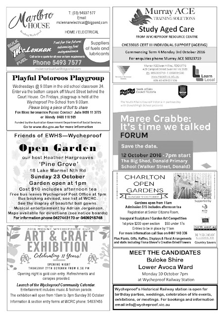 Wycheproof on Track: October 2016