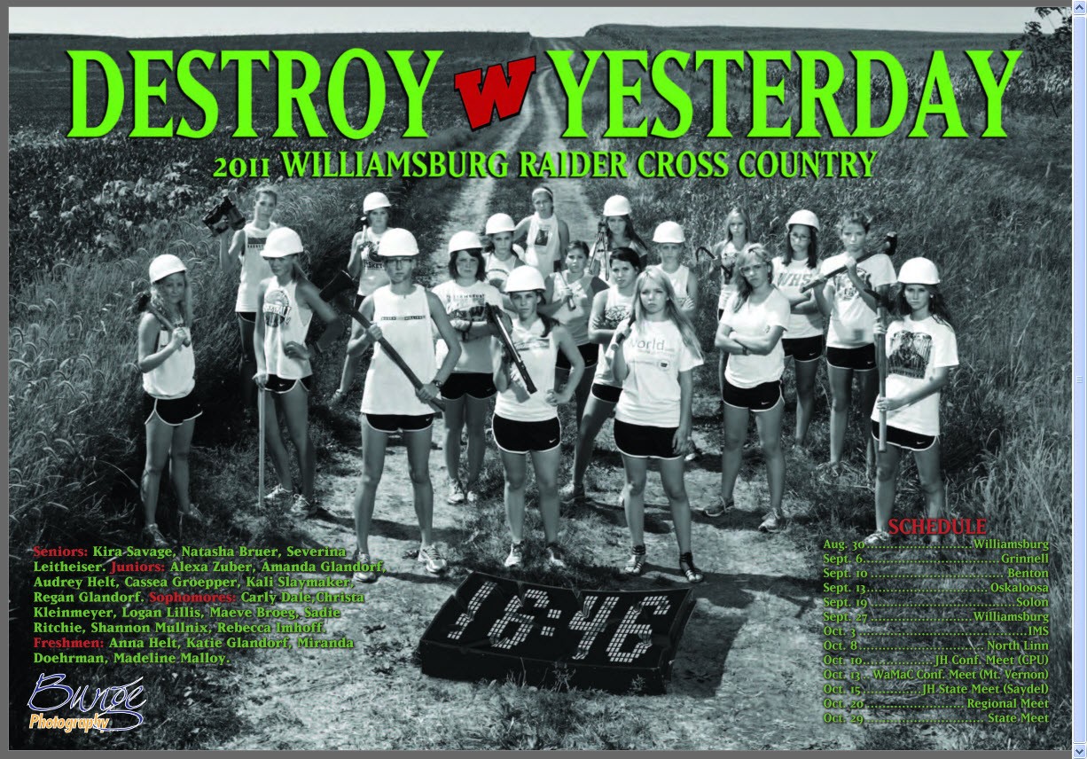 Raider Track & Field and Cross Country: Team Poster 2011