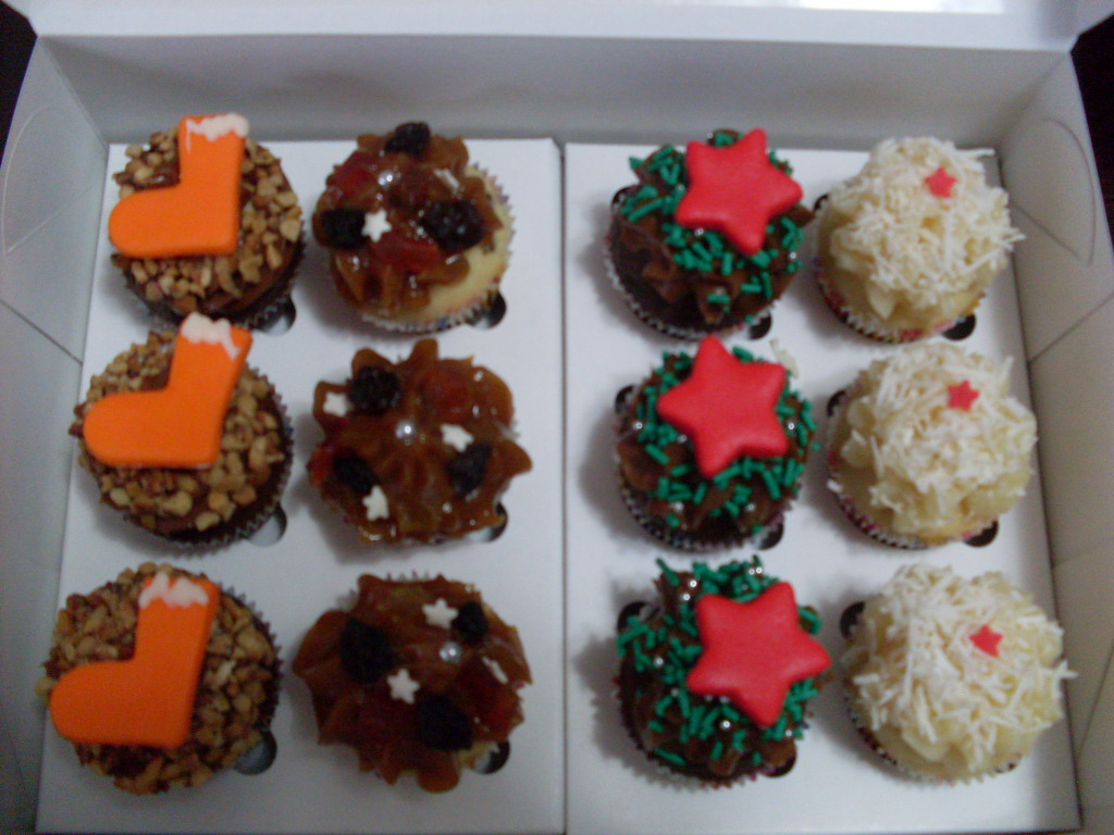Cupcake da Gabi e Pâtisserie: Cupcake de NATAL
