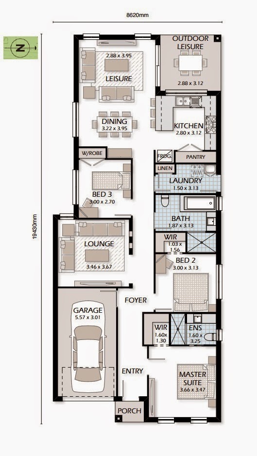 Building on a narrow block (10 m frontage), recommendations? • Home ...