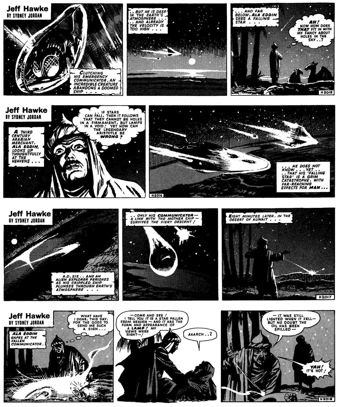Hairy Green Eyeball 3: Jeff Hawke — UK Science Fiction comic strip ...