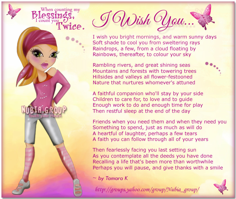 * Nubia_group Inspiration *: I Wish You