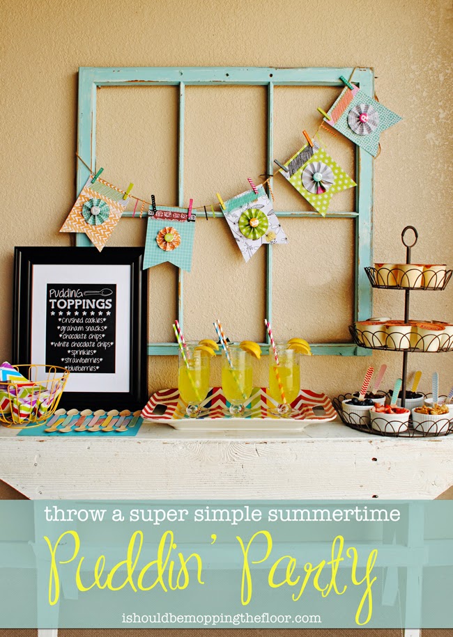 Throw a Super Simple Pudding Party {and a giveaway} | i should be ...