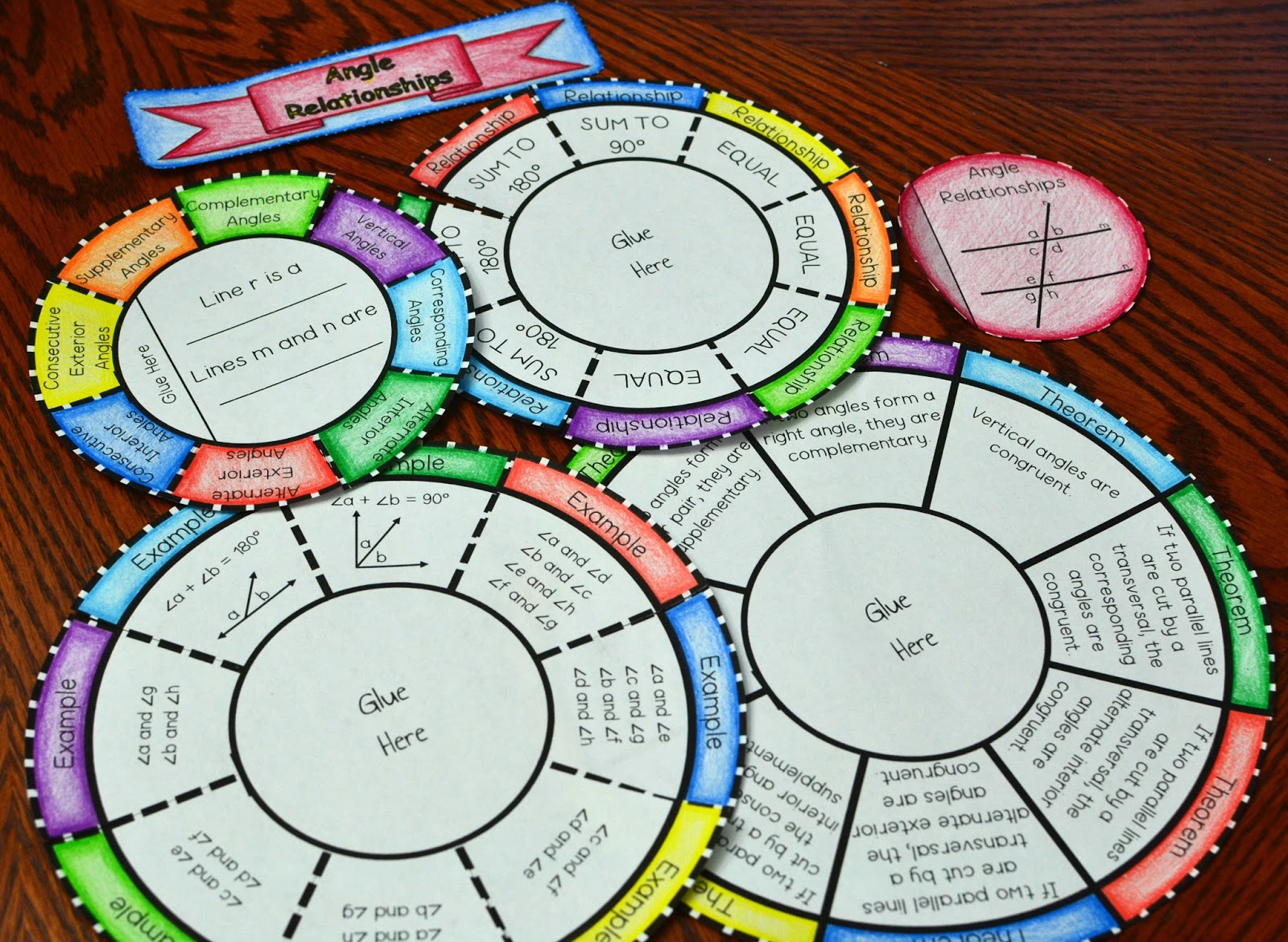 Math in Demand: Angle Relationships Foldable