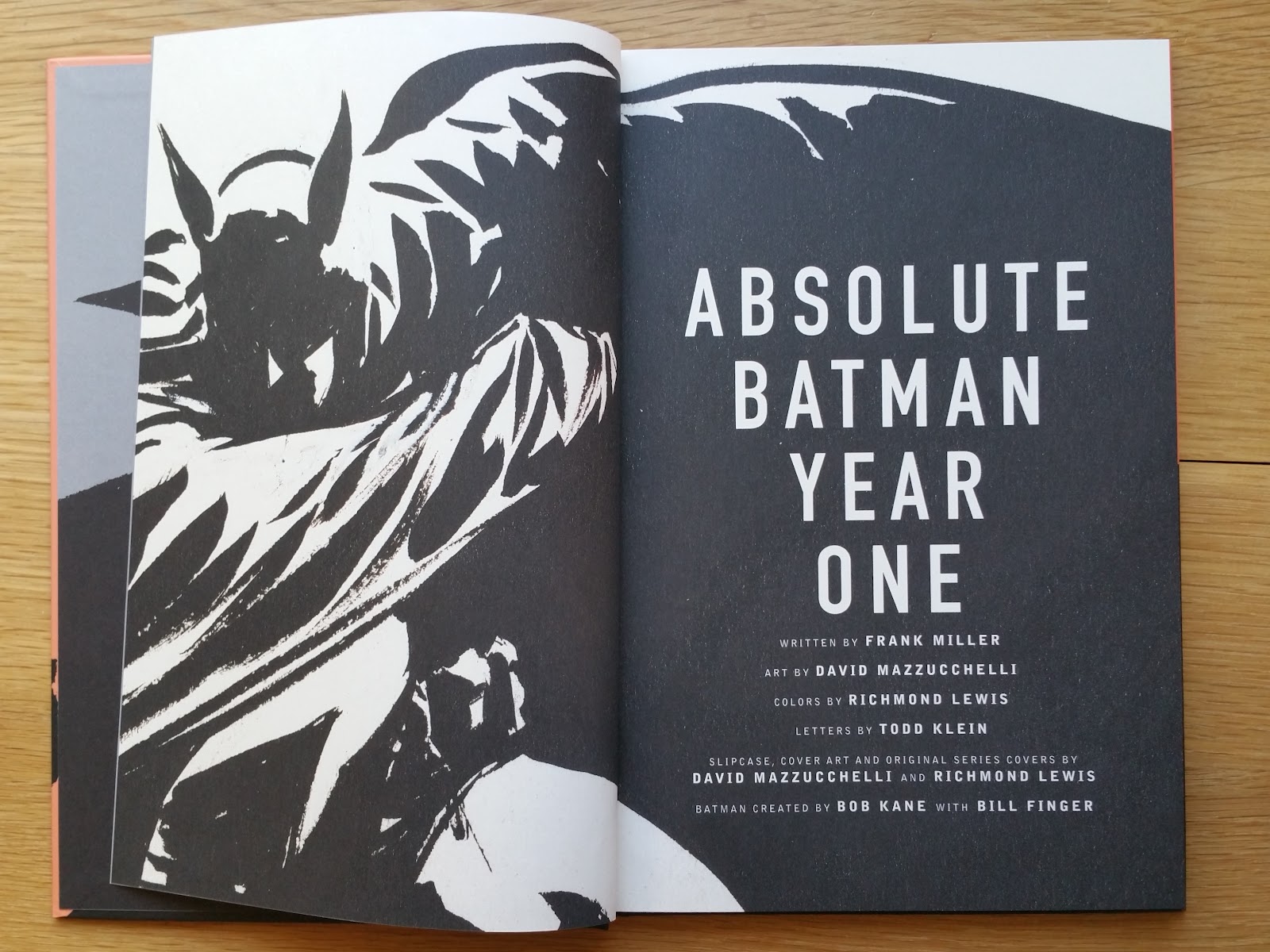 my absolute collection: Batman Year One Absolute Edition