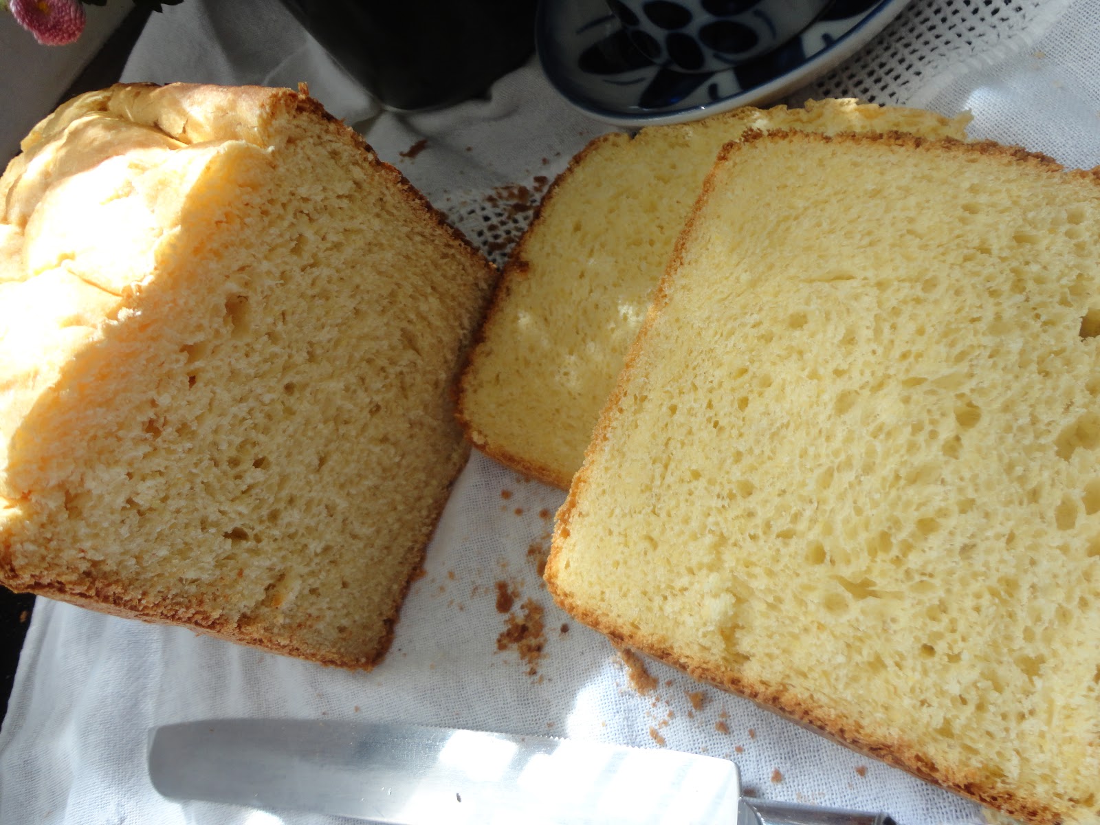 Toca do tricot e crochet: Minha receita de Broa de Fubá...feita na ...