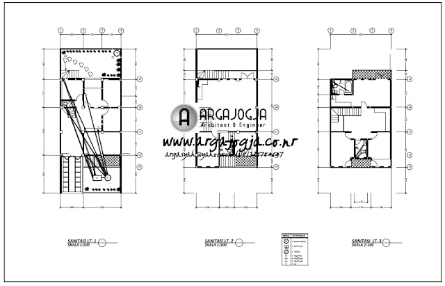 Contoh Gambar Kerja dan Desain: Contoh Gambar Kerja Rencana Sanitasi