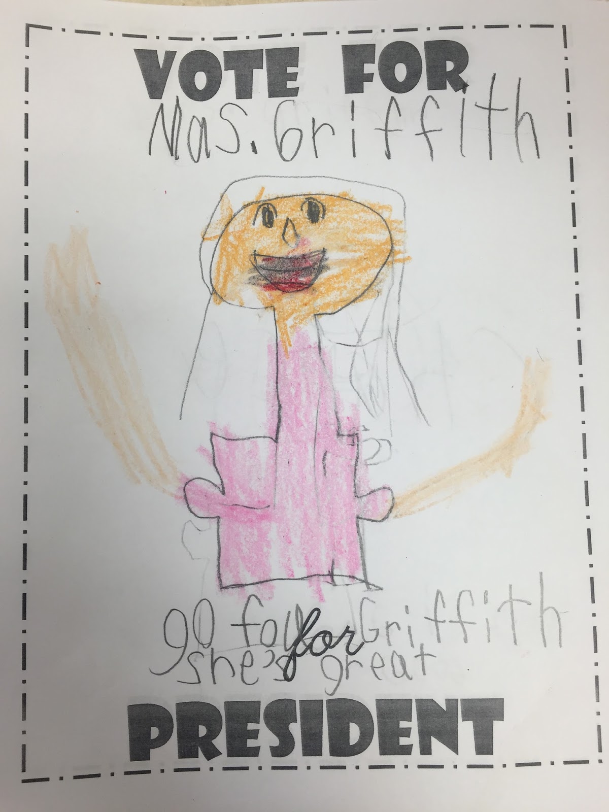 For the Love of First Grade: Voting in the Classroom Election Freebie