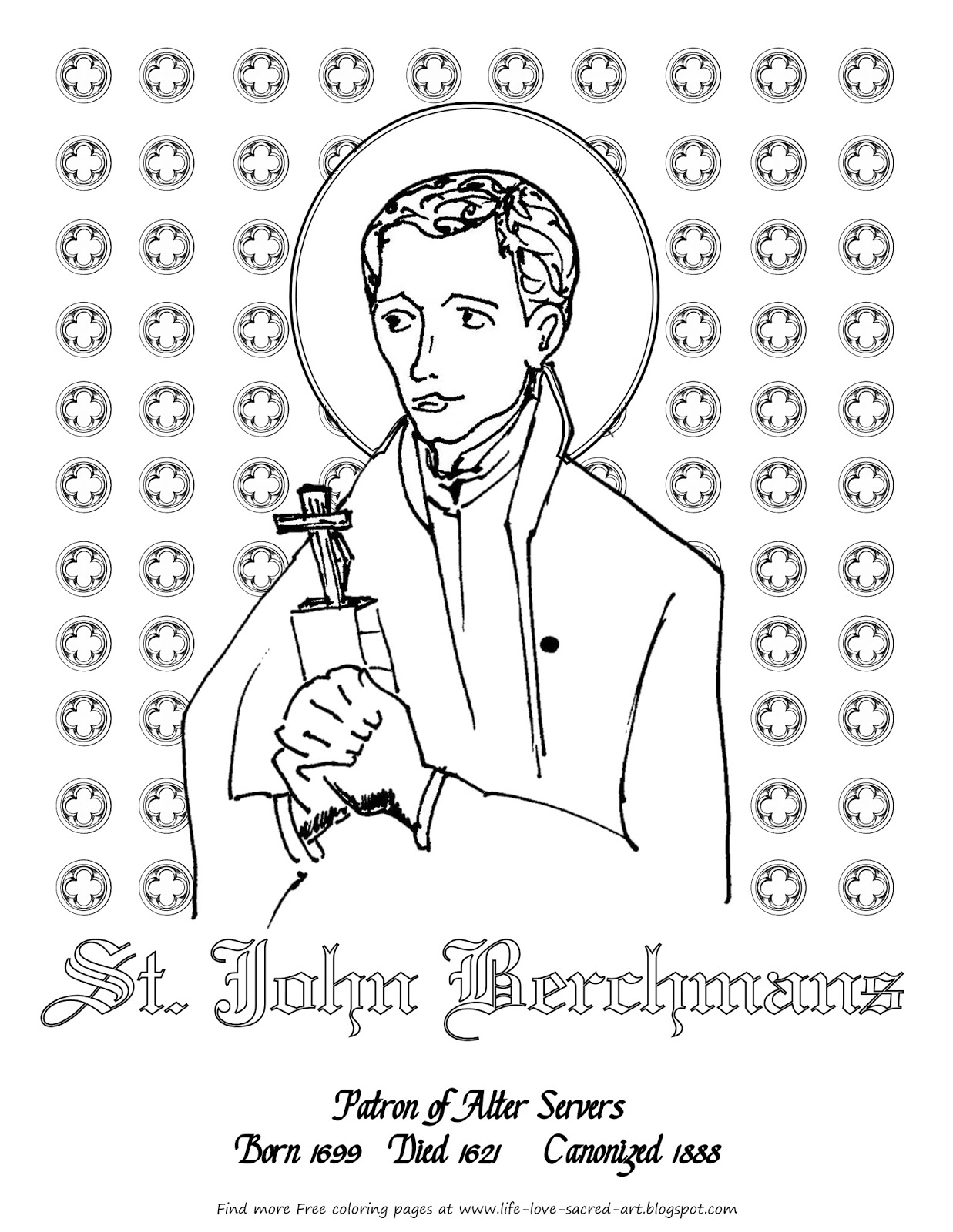 Saint John Coloring Page