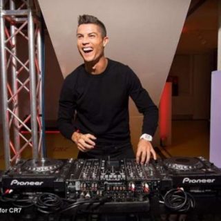 Real Madrid star, Cristiano Ronaldo turned to a DJ at the launch of his ...