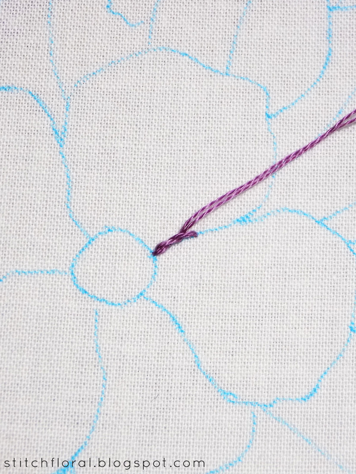 5 ways to start thread in hand embroidery - Stitch Floral