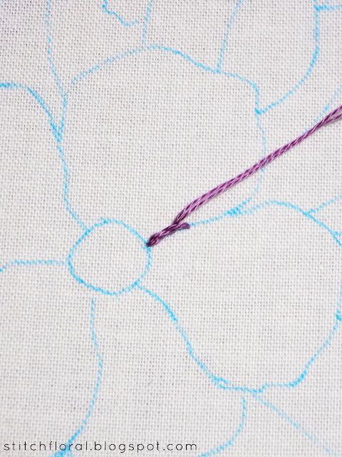5 ways to start thread in hand embroidery - Stitch Floral