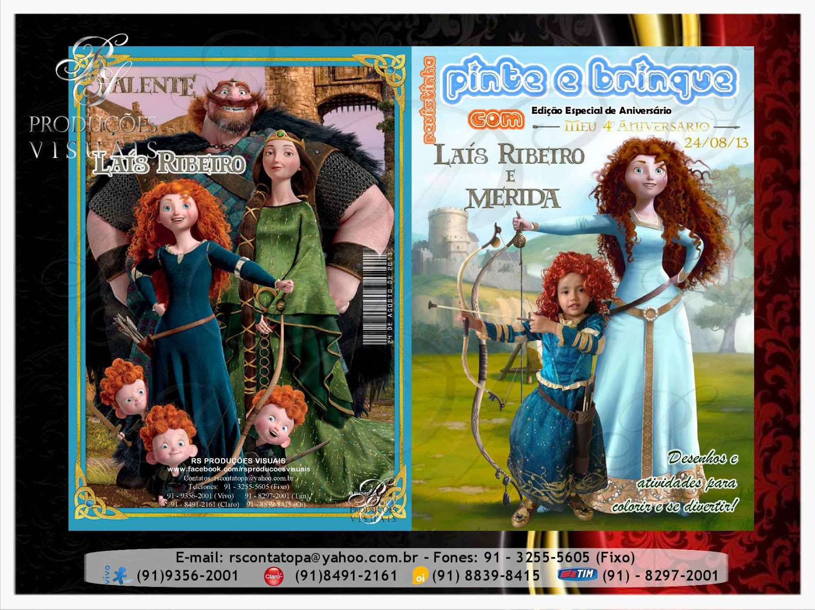 Revistas Personalizadas: Valente - Princesa Merida