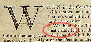 kc bob: Unalienable vs Inalienable