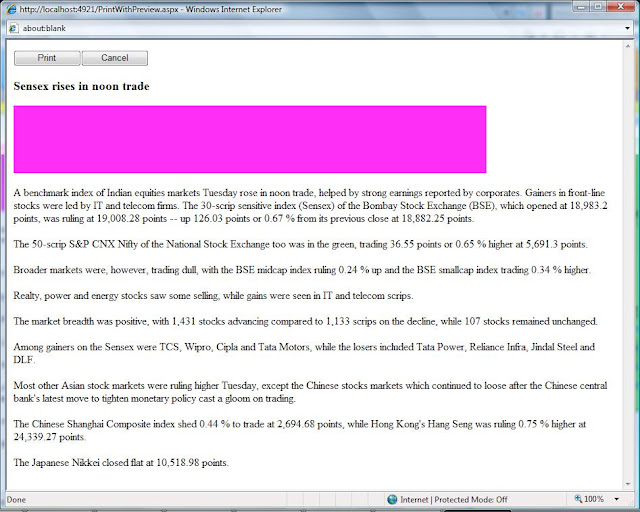 How To Show Preview Before Printing A Web Page Thiru Technical Blog