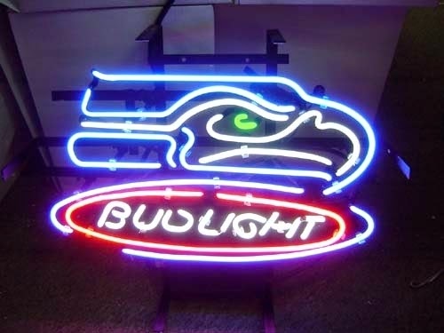 Wiki Neon Sign Blog: NFL SEATTLE SEAHAWKS BUD BEER BAR CLUB NEON LIGHT ...