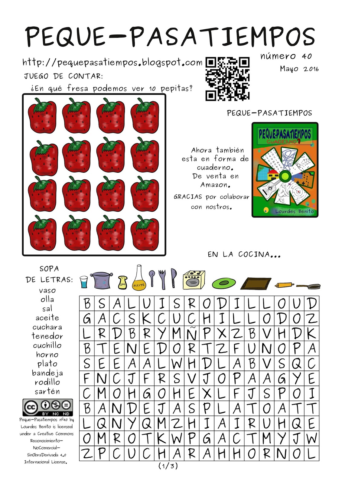 Peque-pasatiempos: NÚMEROS ANTERIORES