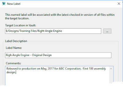 Beyond the Drafting Board: Recalling Vault History using Labels