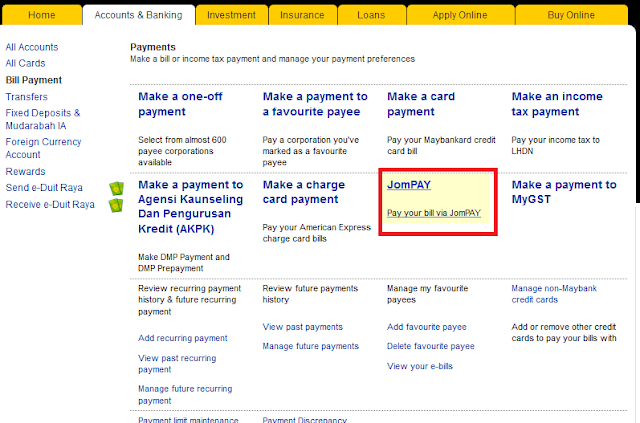 Kabee's blog: JomPAY 简易线上偿付账单