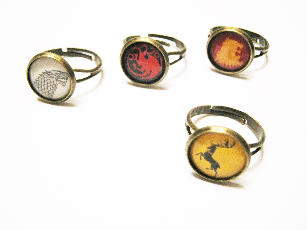 Kawaiistarz Little Shoppe: New Game of Thrones Rings Are HERE!