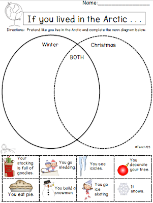 Winter vs. Christmas FREEBIE | Teach123