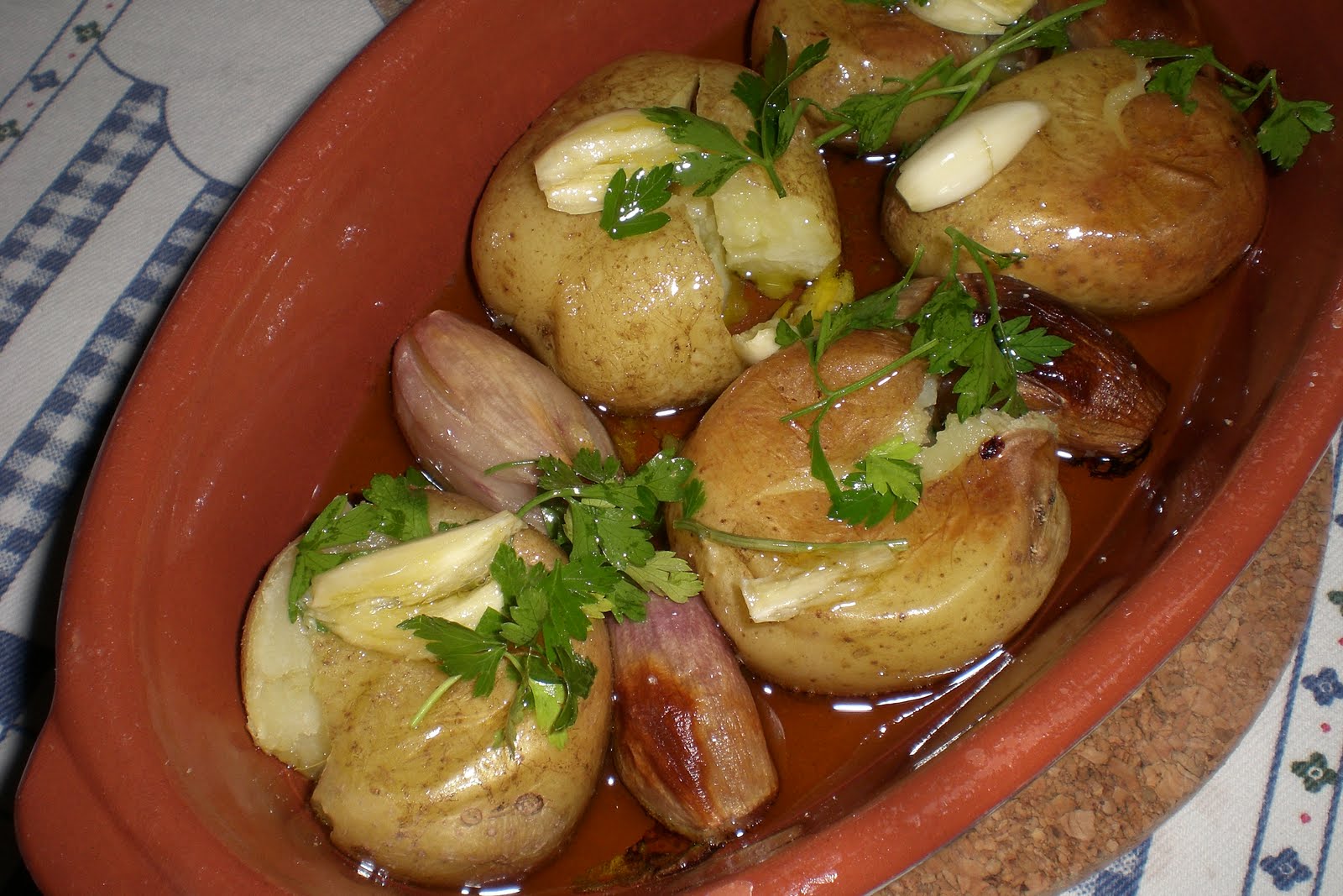 Doces Experiências: Choco Grelhado com Batata a Murro