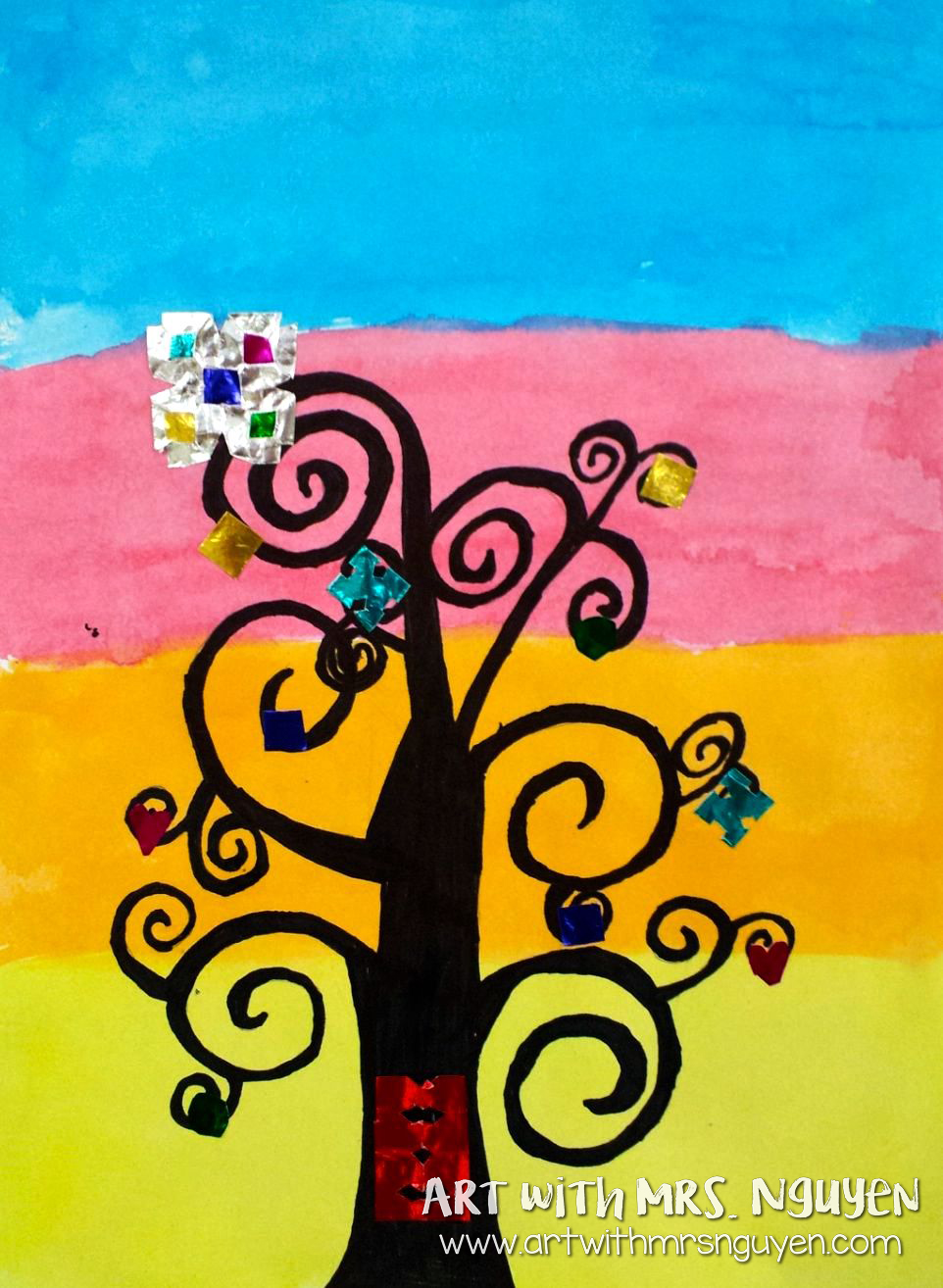 Gustav Klimt Tree Of Life For Kids