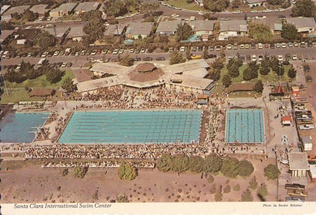Swimming: Pool postcard: Santa Clara International Swim Centre, California