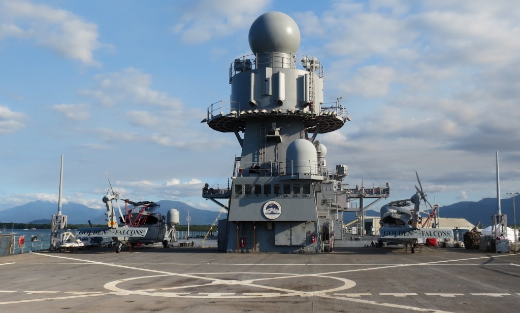 Far North Queensland Skies: USS Blue Ridge departs Cairns