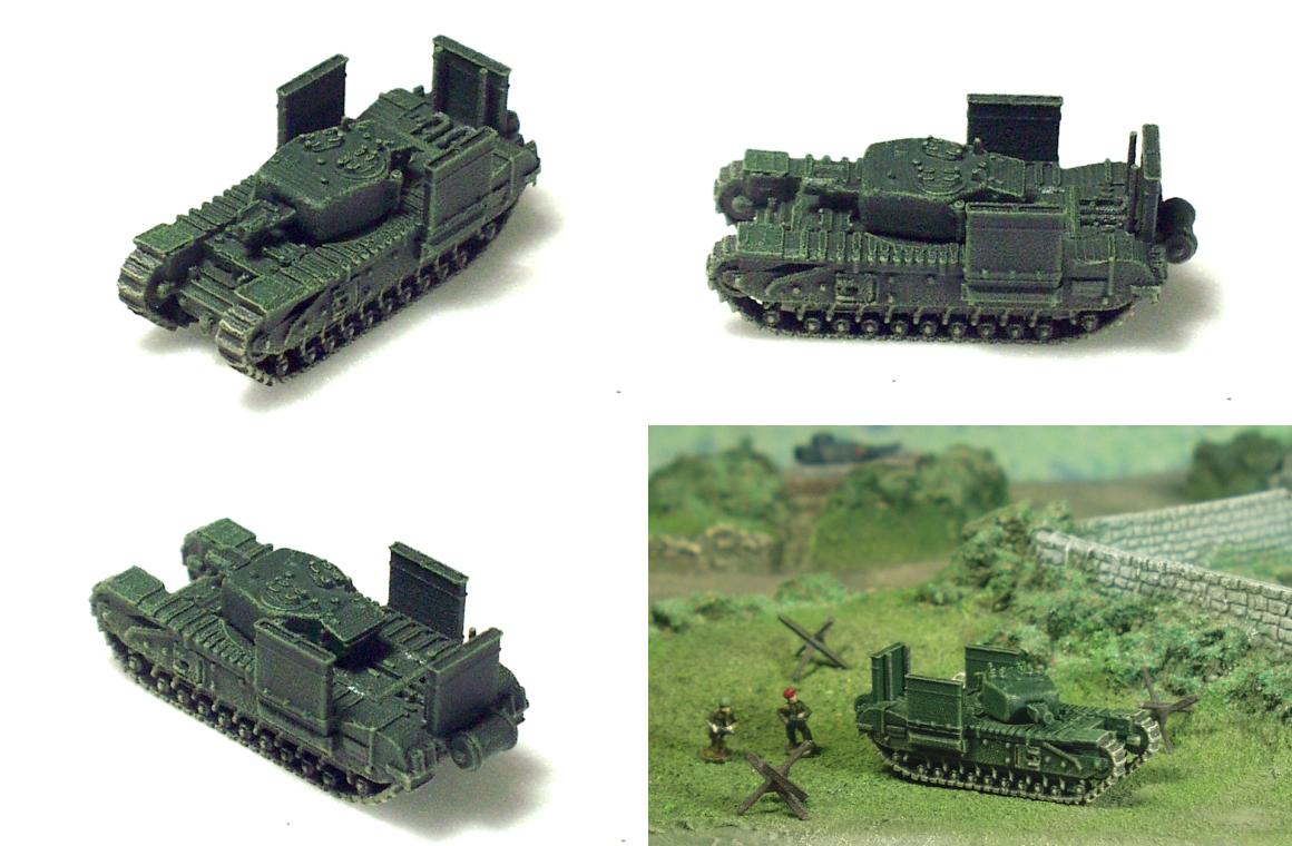 Kampfgruppe 1/144: 1/144 Churchill AVRE with Deep Wading Device - CGD