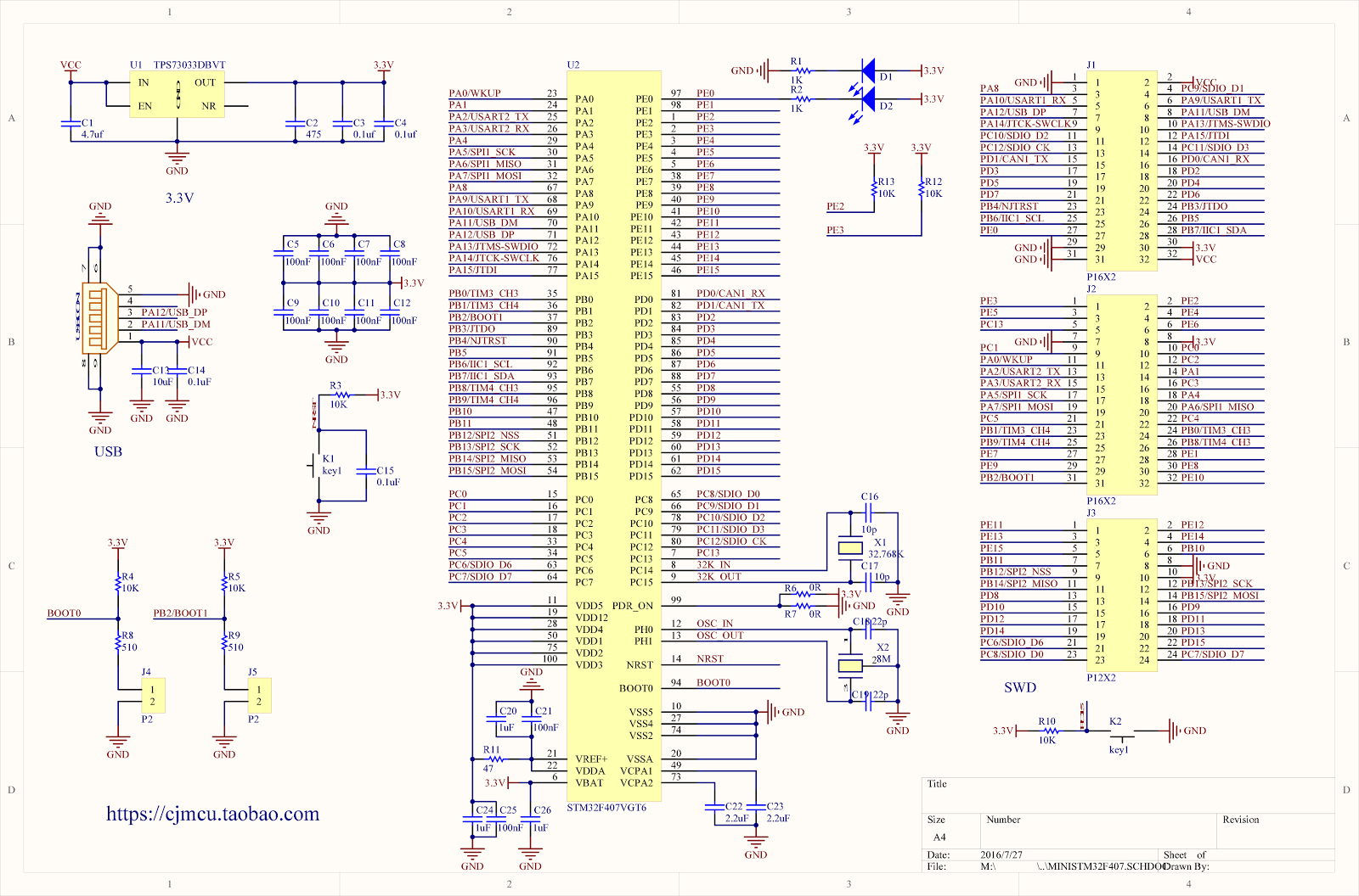Learn On The Fly A Quick Dive In To Ebay Cjmcu 407 Board With Stm32f407vg